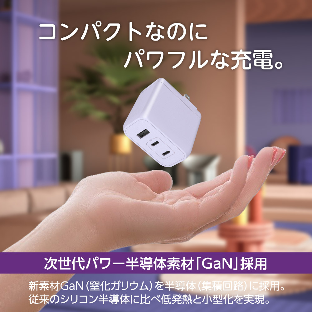 急速充電PD65W対応AC充電器Permier「PR-AP146UC2」7色カラバリで発売 – 多摩電子工業 | 公式サイト [ tamas / タマズ ]