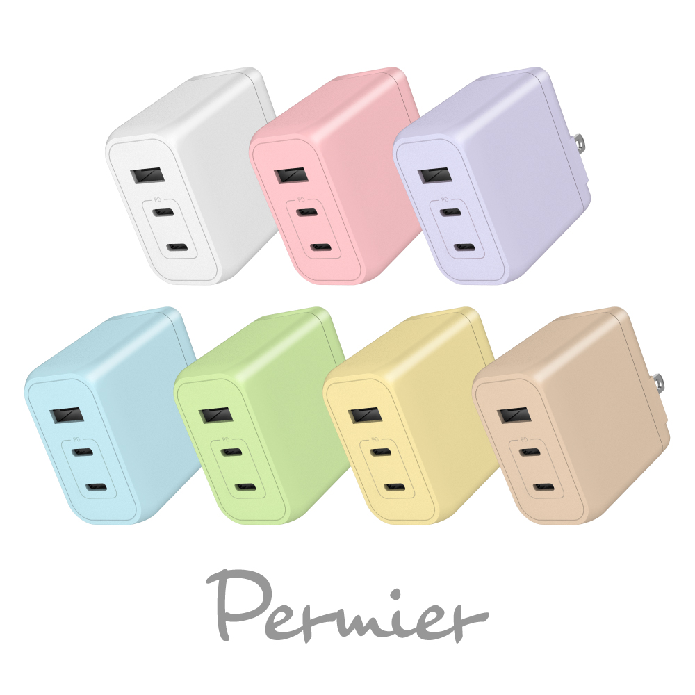 急速充電PD65W対応AC充電器Permier「PR-AP146UC2」7色カラバリで発売 – 多摩電子工業 | 公式サイト [ tamas / タマズ ]